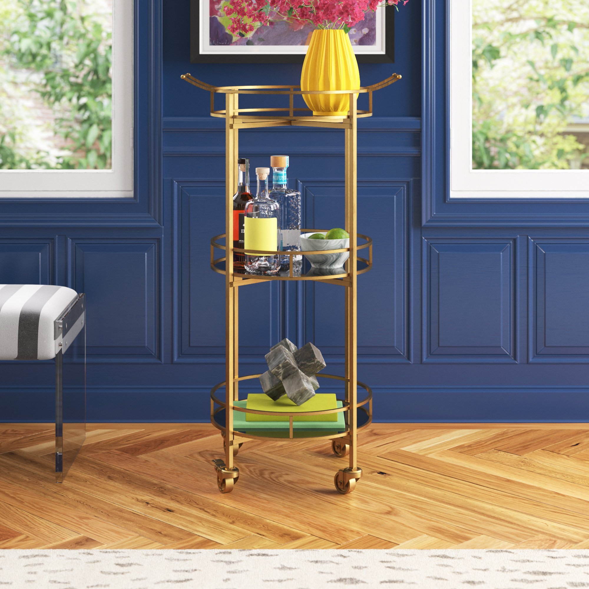Etta Avenue™ Kaydence Bar Cart & Reviews | Wayfair