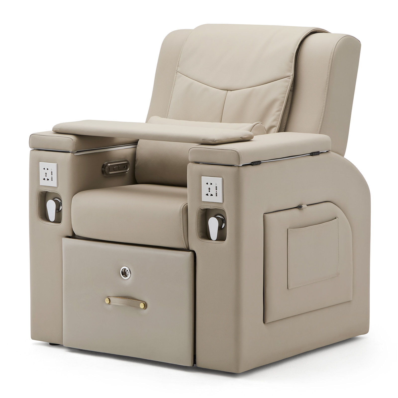 Inbox Zero Pedicure Spa Chair With Smart Foot Bathtub, Reclining ...