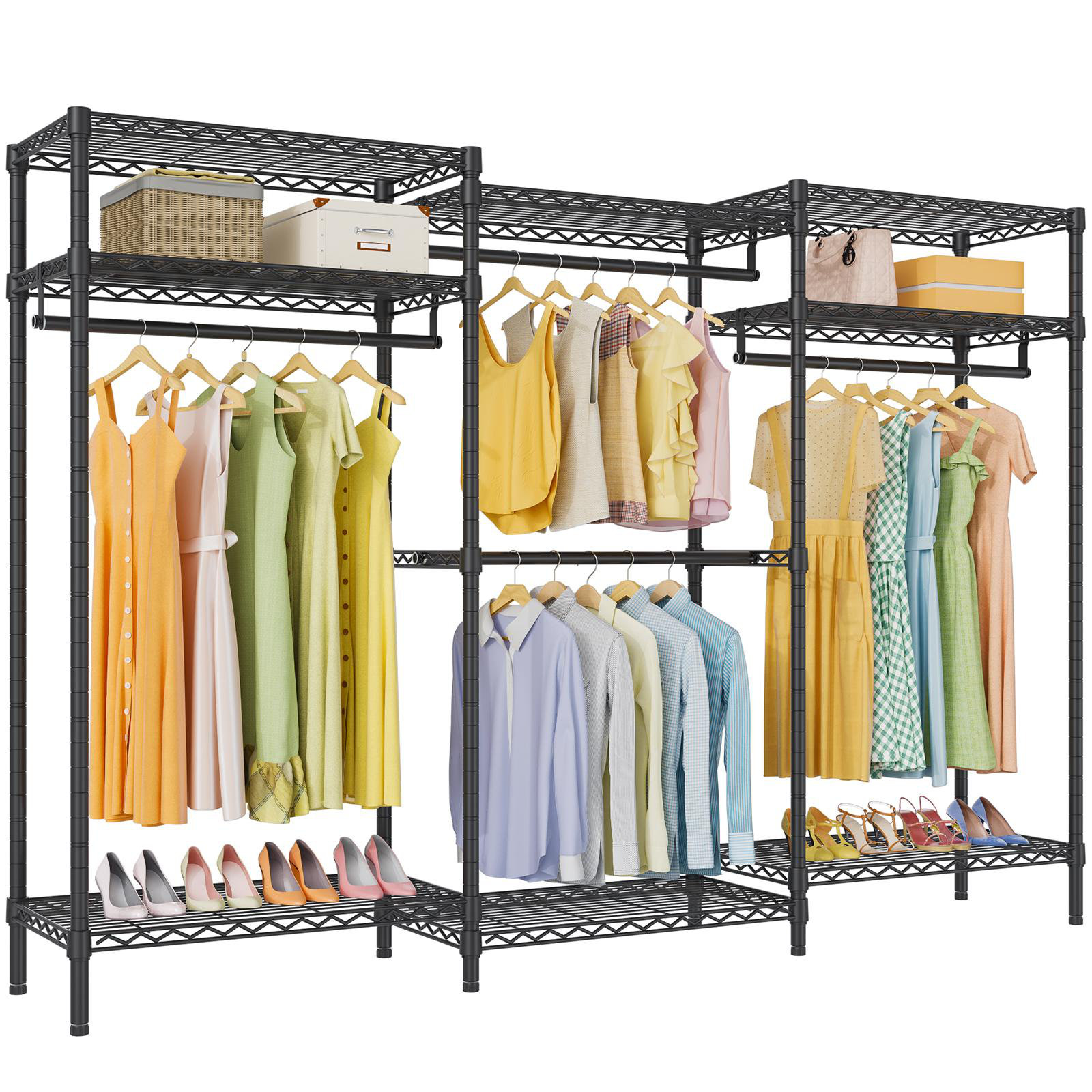 VIPEK 85.4'' Metal Clothes Rack | Wayfair