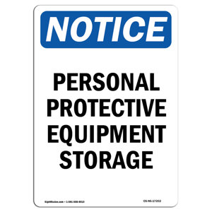 SignMission Personal Protective Equipment Storage Sign | Wayfair