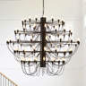 Gracie Oaks Large Black Farmhouse Chandelier, Modern Candle Chandeliers ...