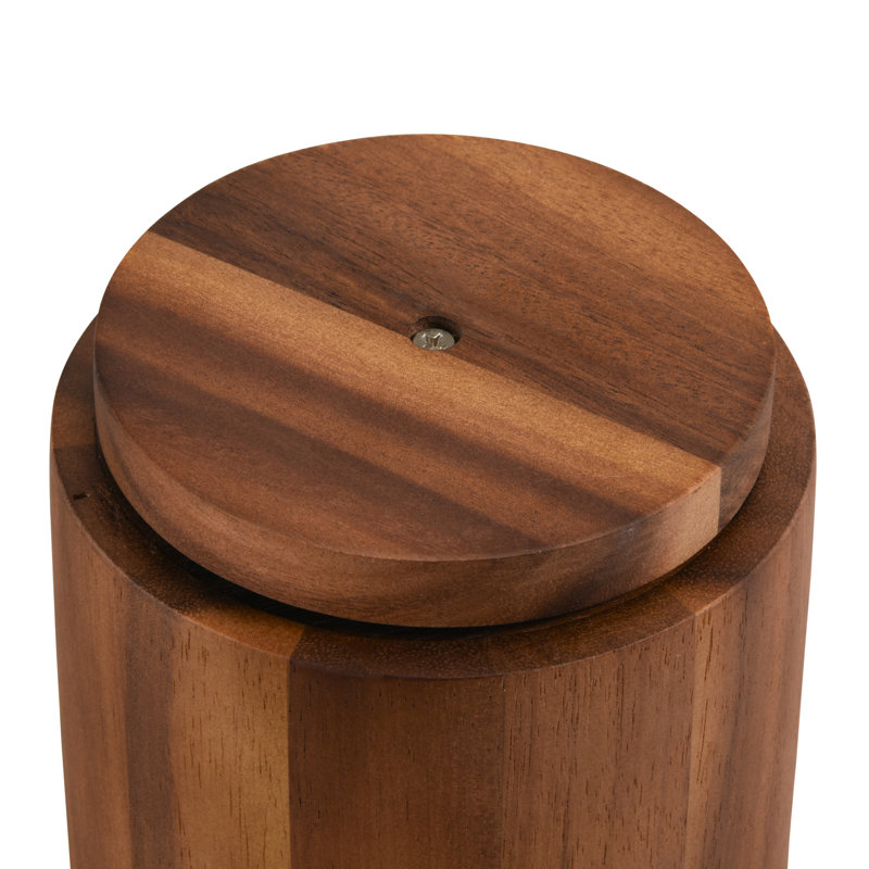Millwood Pines Acacia Wood Lazy Susan Utensil Holder | Wayfair