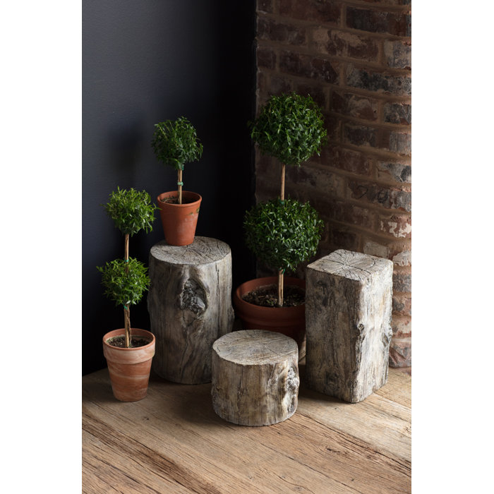 Millwood Pines Fuchs Stone Pedestal Plant Stand & Reviews | Wayfair