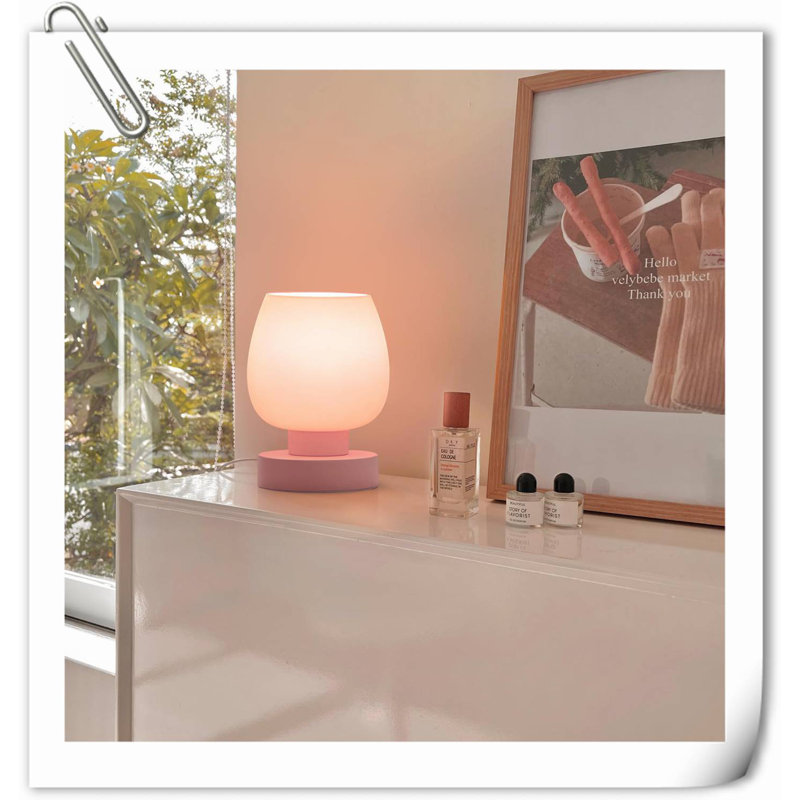 Ebern Designs Dausen Glass USB Accent Lamp | Wayfair