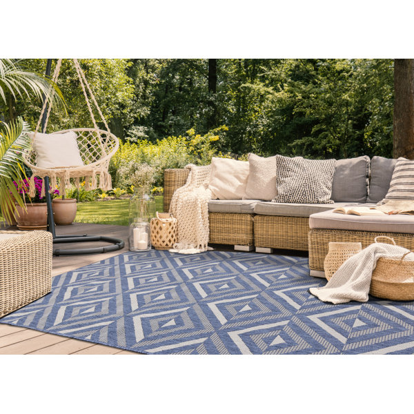 Corrigan Studio® Jacoba Rectangle Geometric Power Loom Polypropylene ...