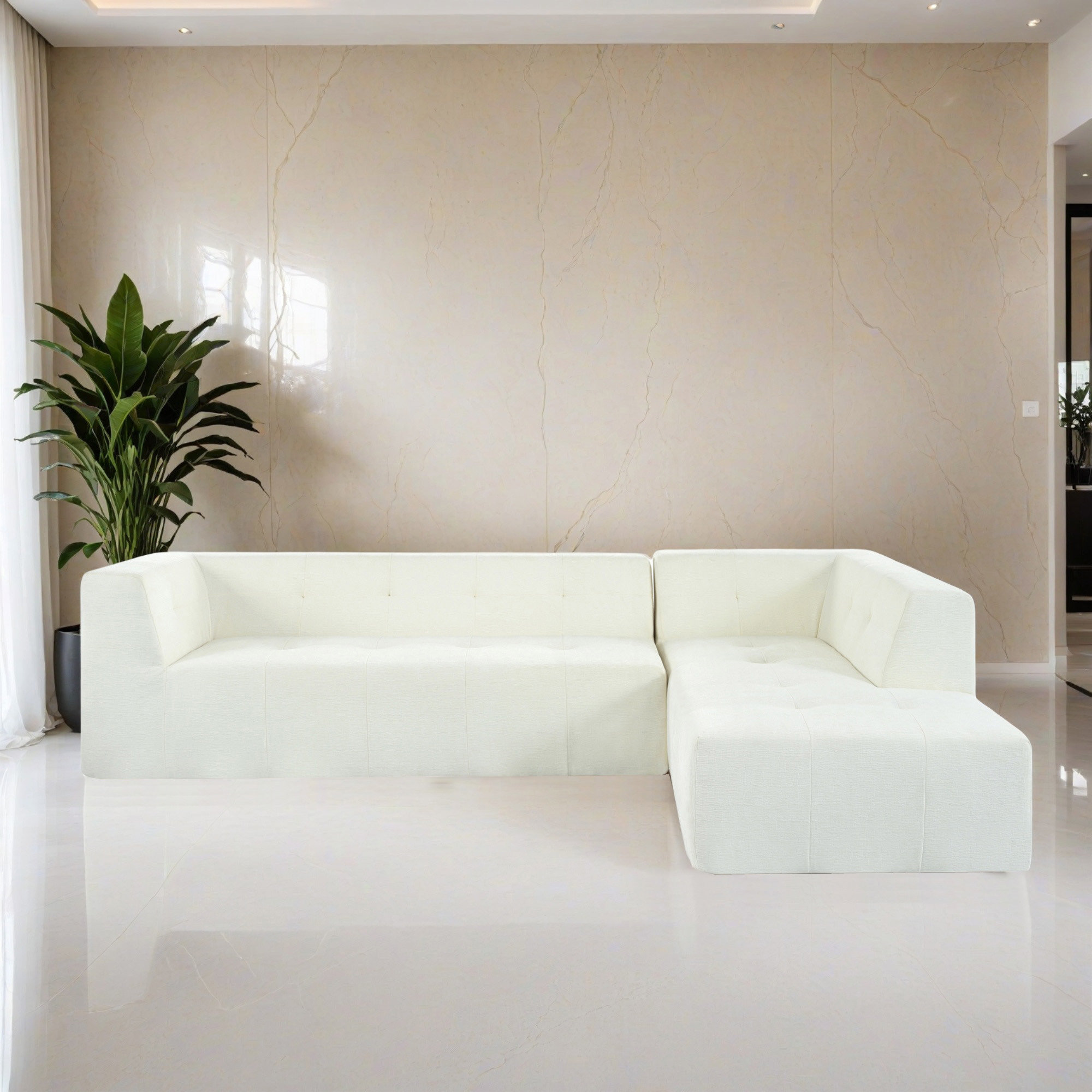 Wrought Studio™ 2 - Piece Modular Sleeper Sectional Sofa Bed Corner ...