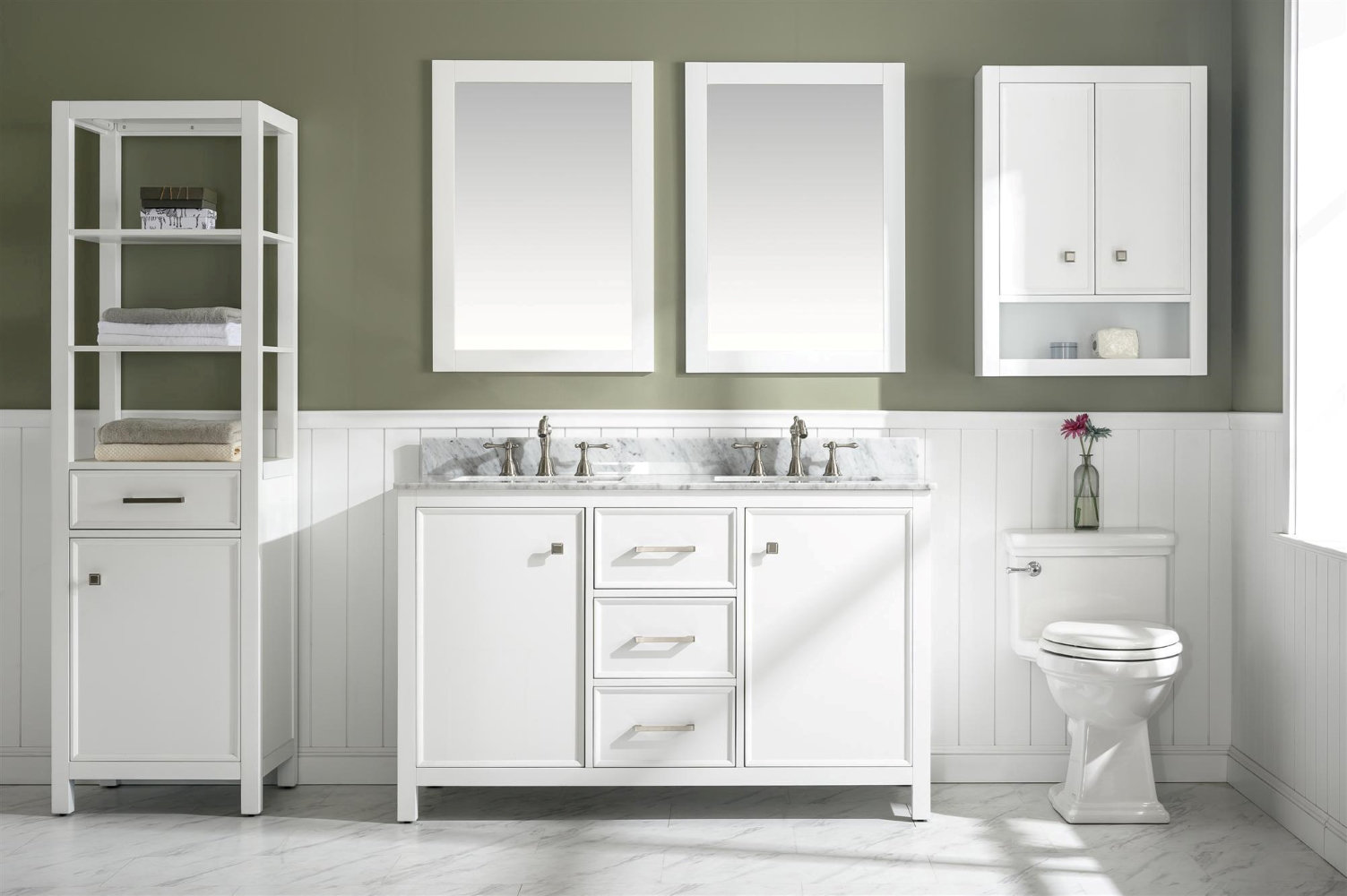 Beachcrest Home Talanna 54" Double Bathroom Vanity Set & Reviews ...