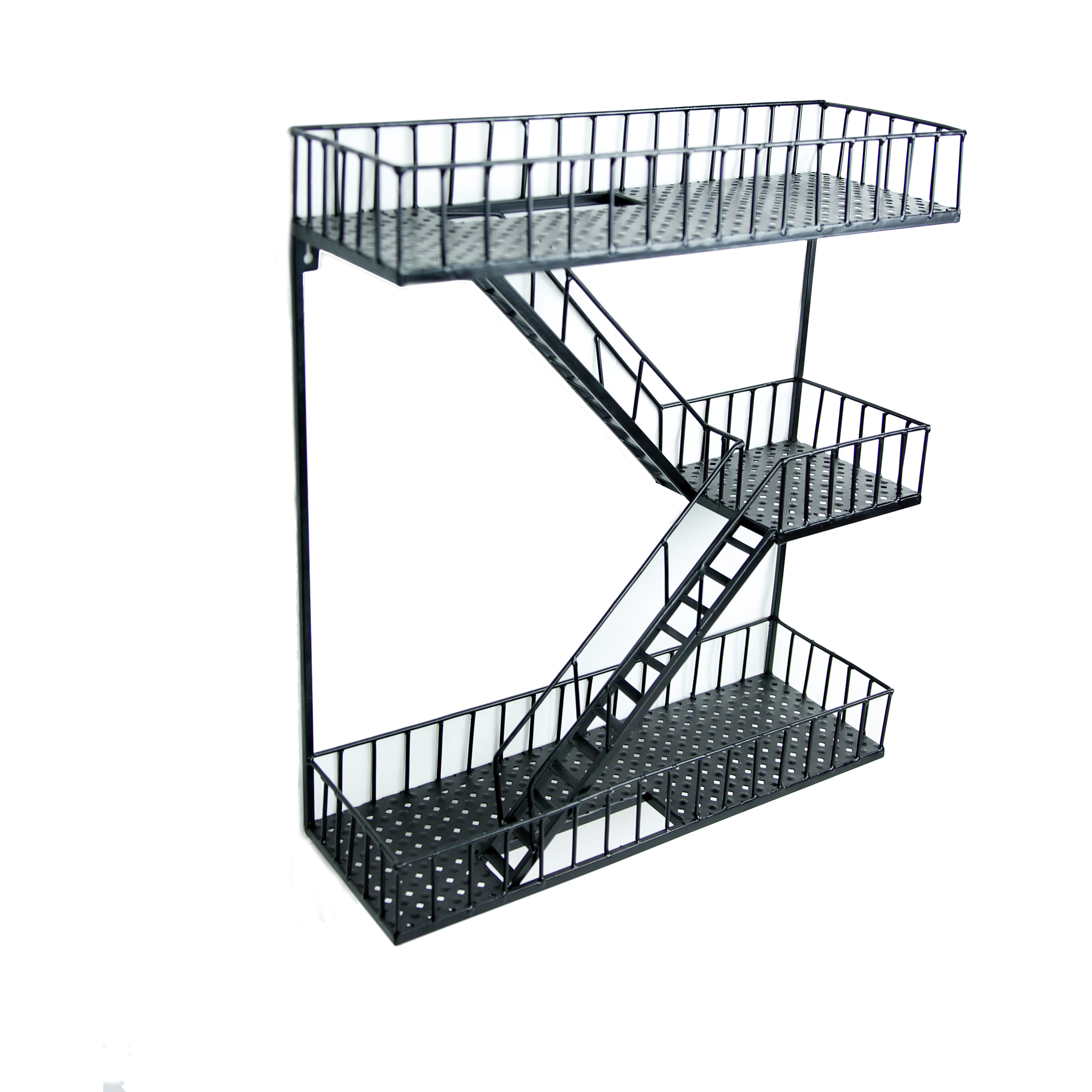 17 Stories Fire Escape Wall Organizer with Wall Baskets & Reviews | Wayfair