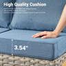 Lark Manor™ 6 Seats High Quality Pe Rattan Outdoor Furniture Sofa With ...