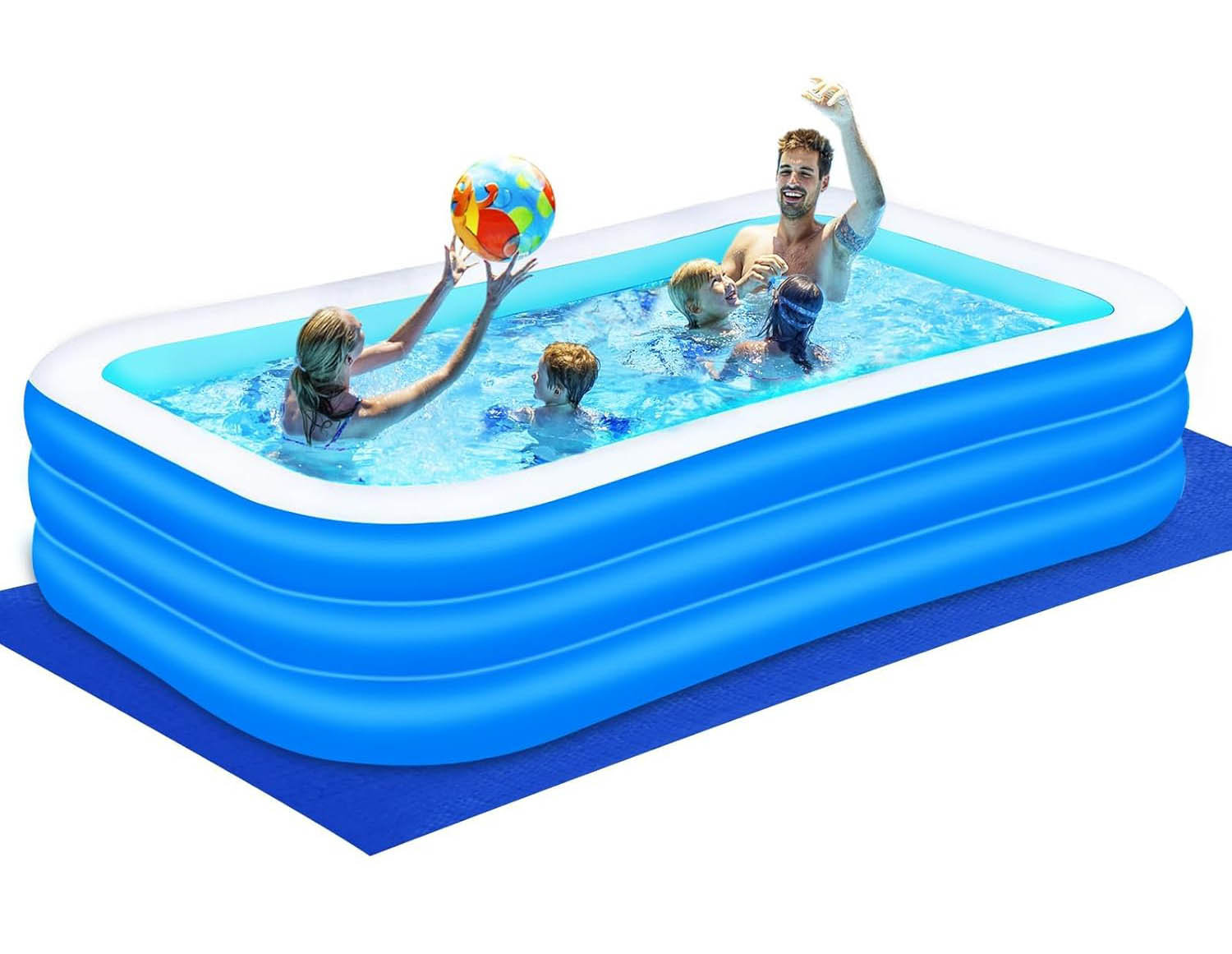 Granij Inflatable Swimming Pool For Kids And Adults Family Full-Sized ...