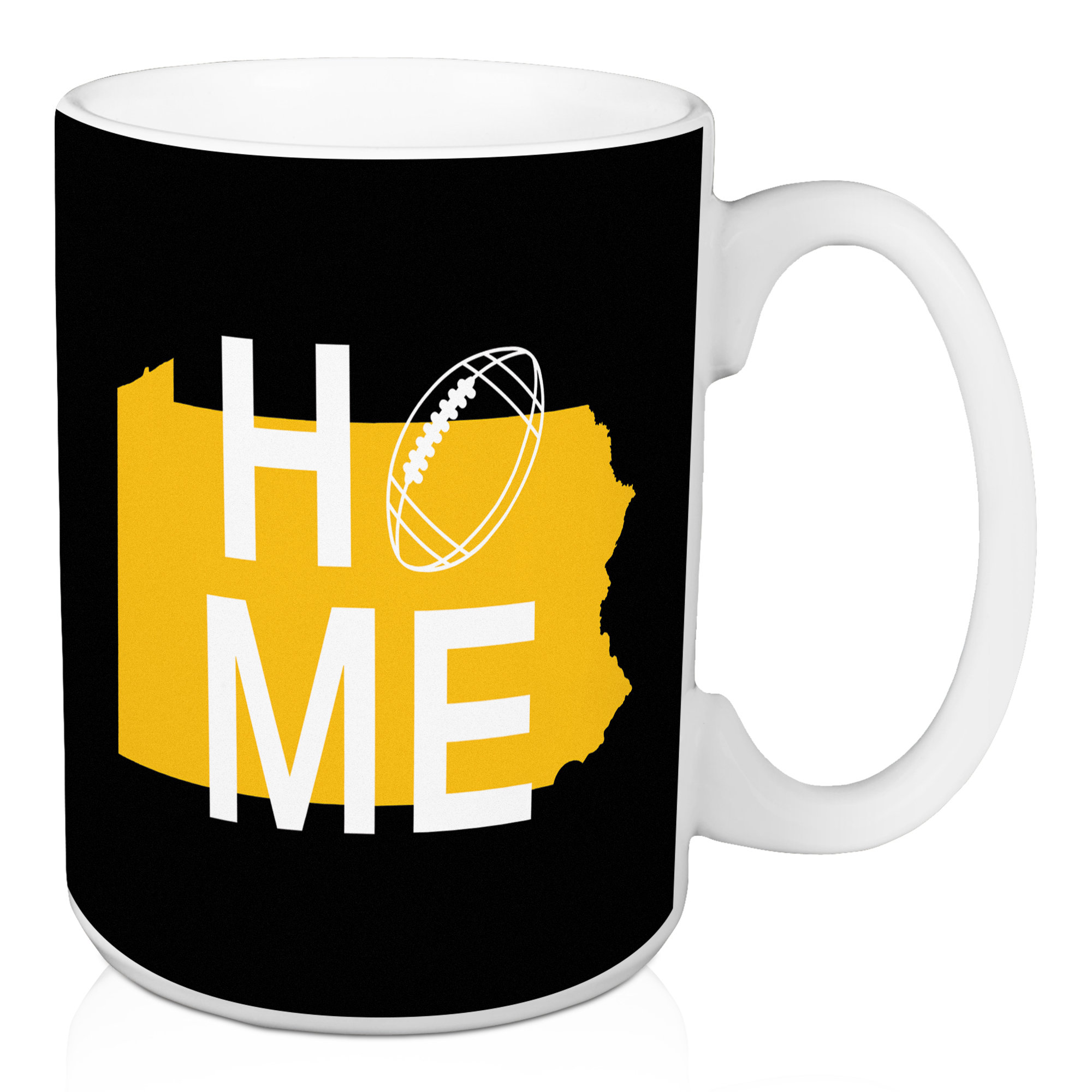 Ebern Designs Forst Pittsburg Home Football Coffee Mug | Wayfair