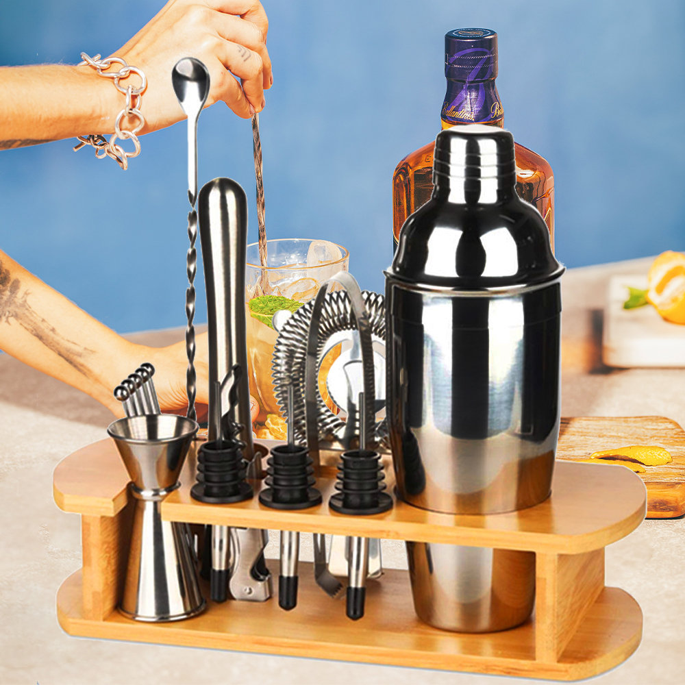 Prep & Savour Derrius Stainless Steel Bar Tool Set | Wayfair