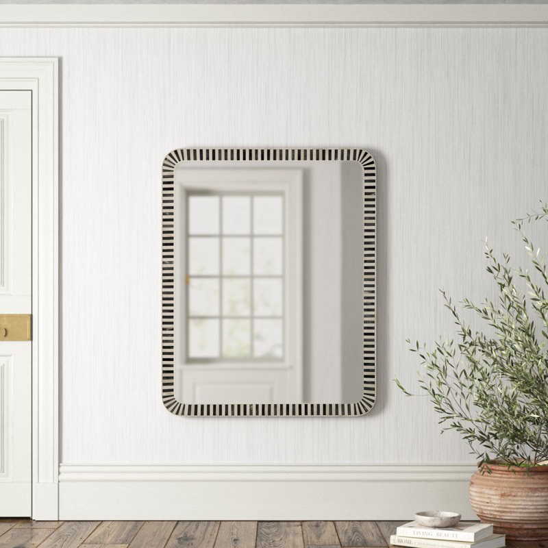 Birch Lane™ Donham Bone Wall Mirror | Wayfair