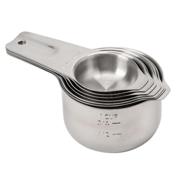 Gustave 7 -Piece Stainless Steel Measuring Cup Set | Wayfair