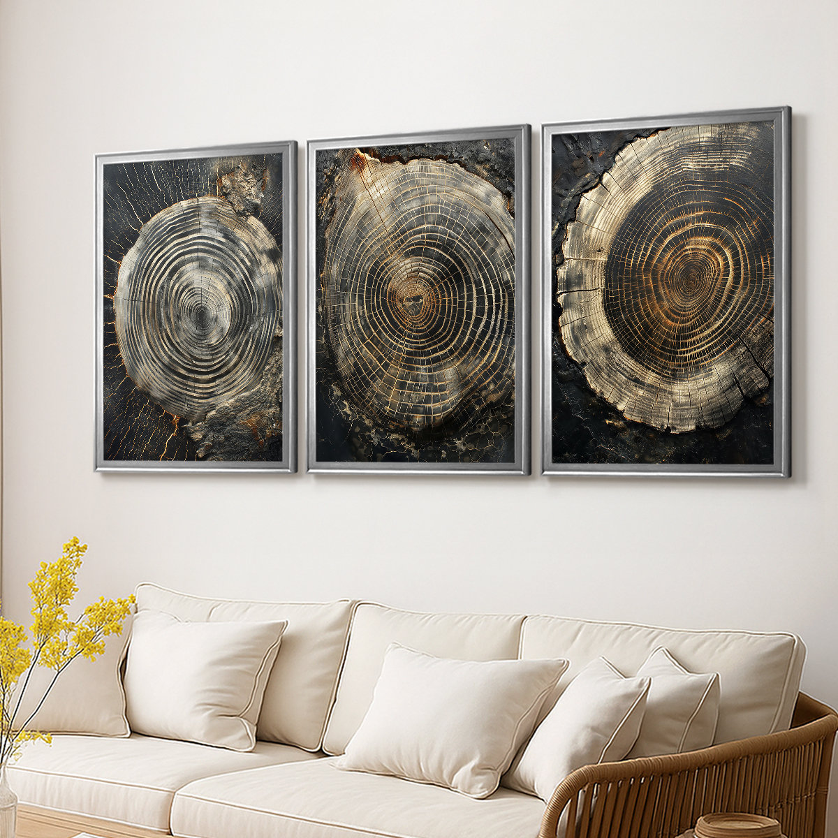 Longshore Tides ABSTRACT Series CXCIX -Custom Framed Wrapped Gallery ...