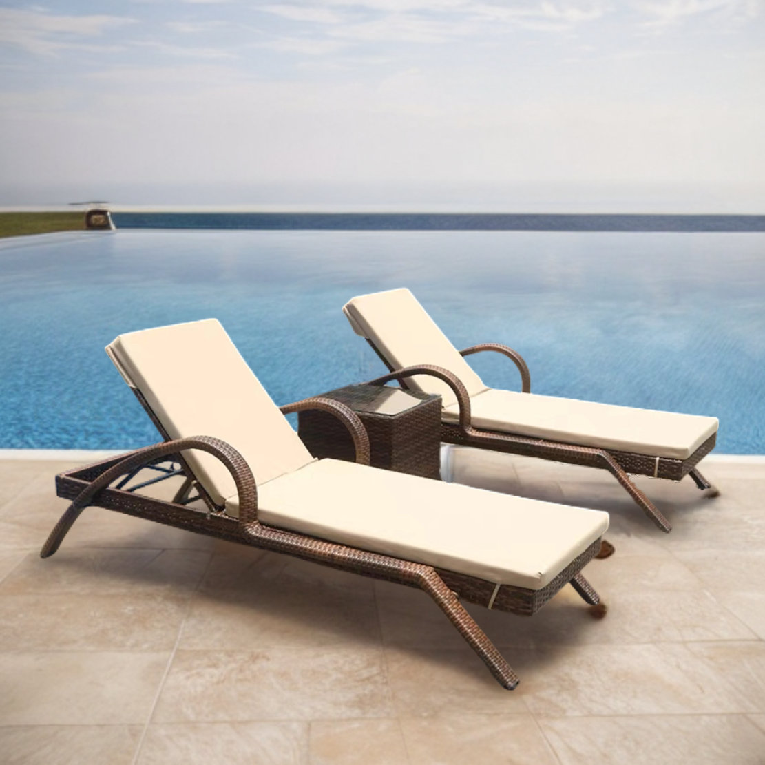 Elegance Furnishings Outdoor Lounge Chair Swimming Pool Beach Chair ...