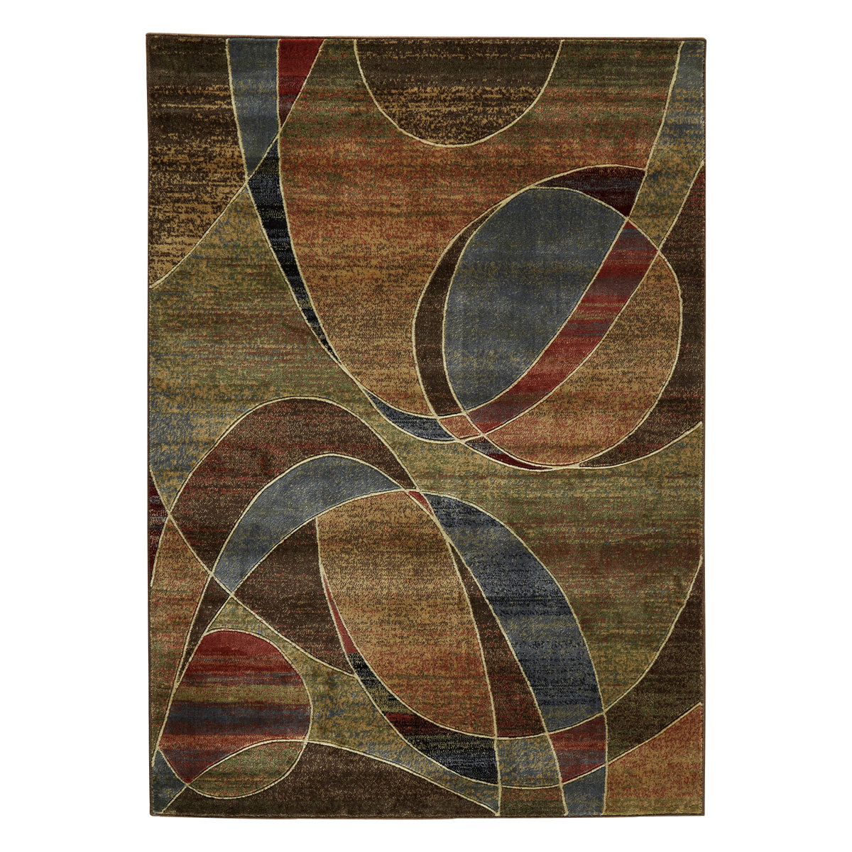Ivy Bronx Nurten Green/Brown Area Rug & Reviews | Wayfair