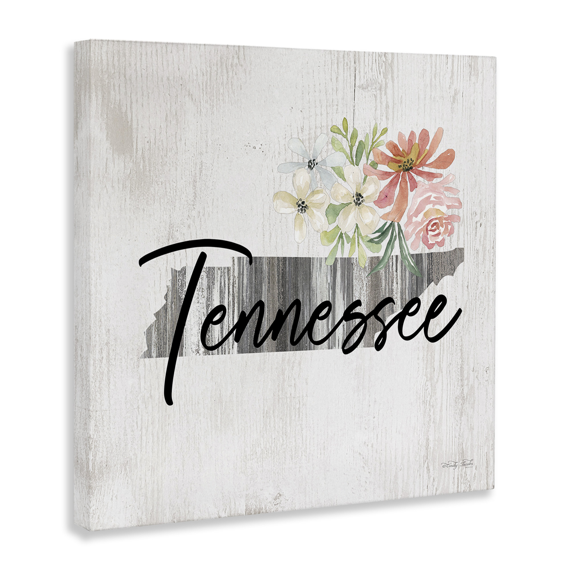 Gracie Oaks Shabby Chic Tennessee Canvas Wall Art by Cindy Jacobs | Wayfair