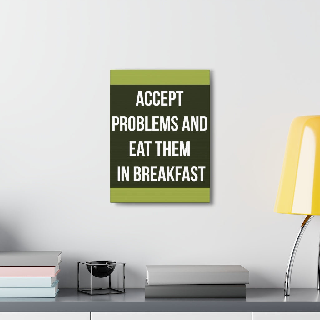 Trinx Inspirational Wall Art Accept Problems Motivation Wall Decor ...
