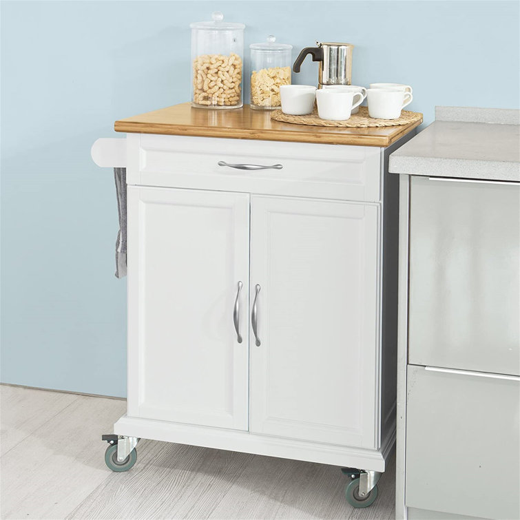 Brambly Cottage Lael Wood Kitchen Cart | Wayfair.co.uk