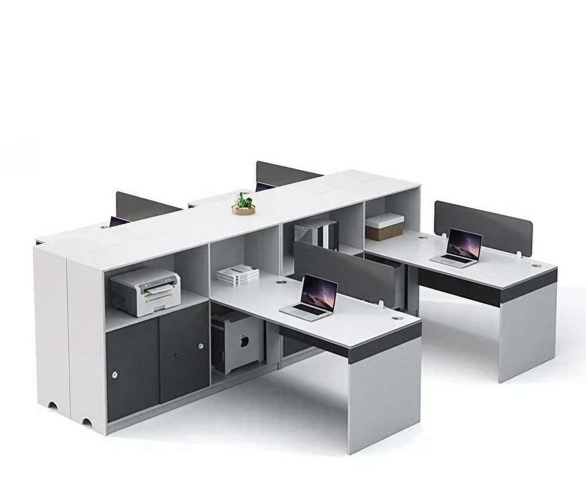Splendor Furniture Simplicity Modern Office Desks Employee Combination ...