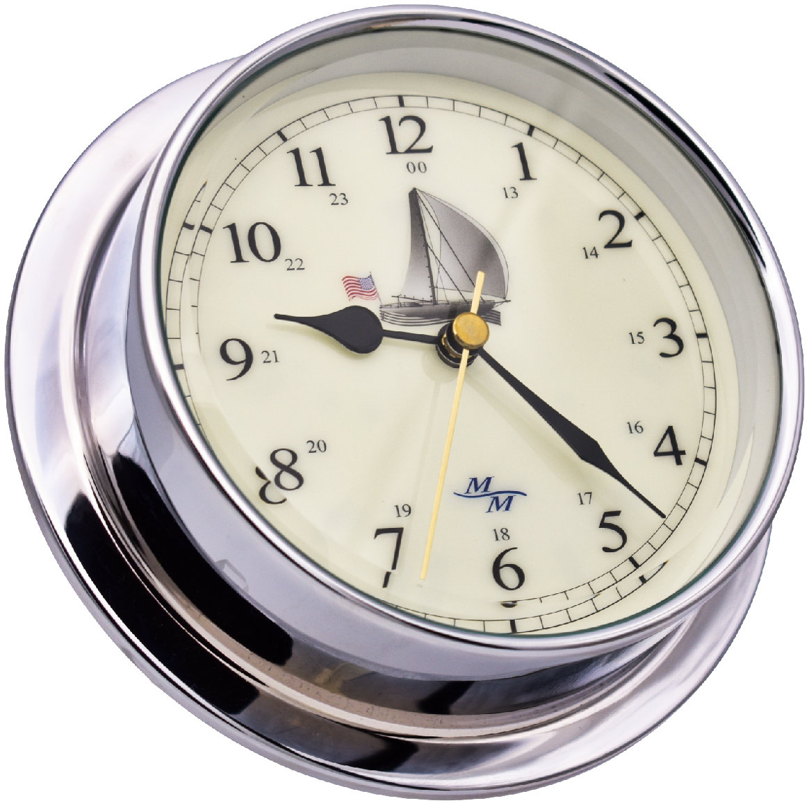 Master-Mariner Patriot Cabin 5" Wall Clock | Wayfair