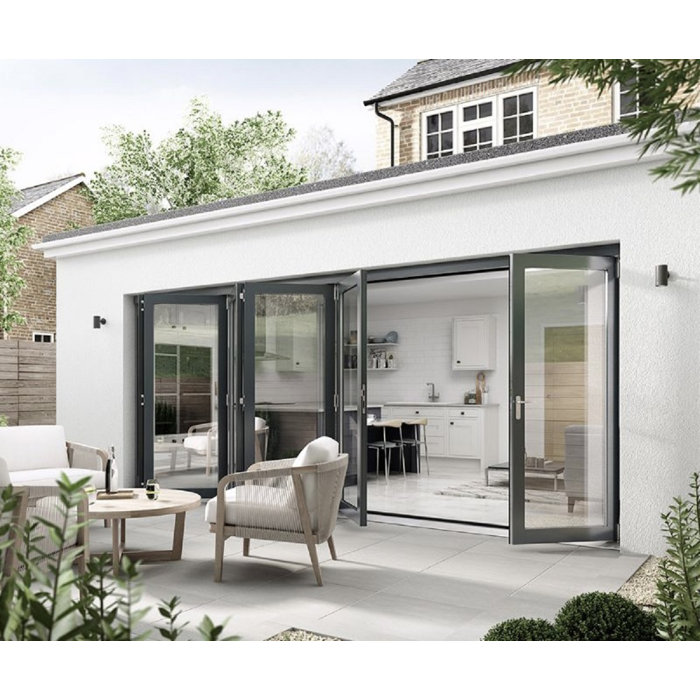 Avora Doors 84'' Paneled Aluminum Patio Doors | Wayfair