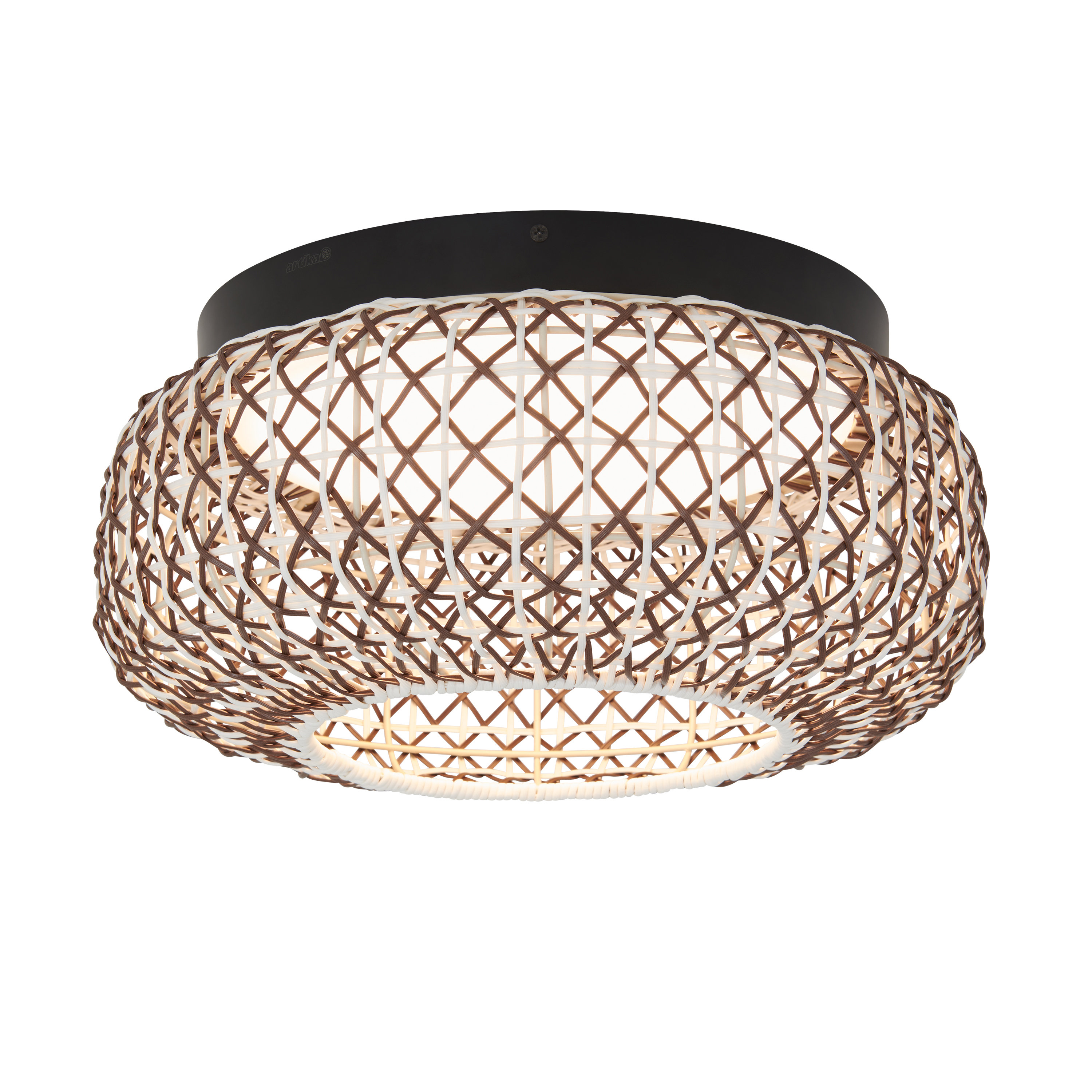 Bay Isle Home™ Ayaru Exotic LED Flush Mount Ceiling Light, Black and ...