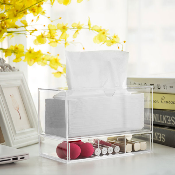 Rebrilliant Riverdale Bathroom Acrylic Tissue Box Cover & Reviews | Wayfair