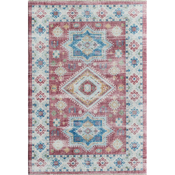 Bungalow Rose Iggi Vintage Righteous Rosie Area Rug | Wayfair