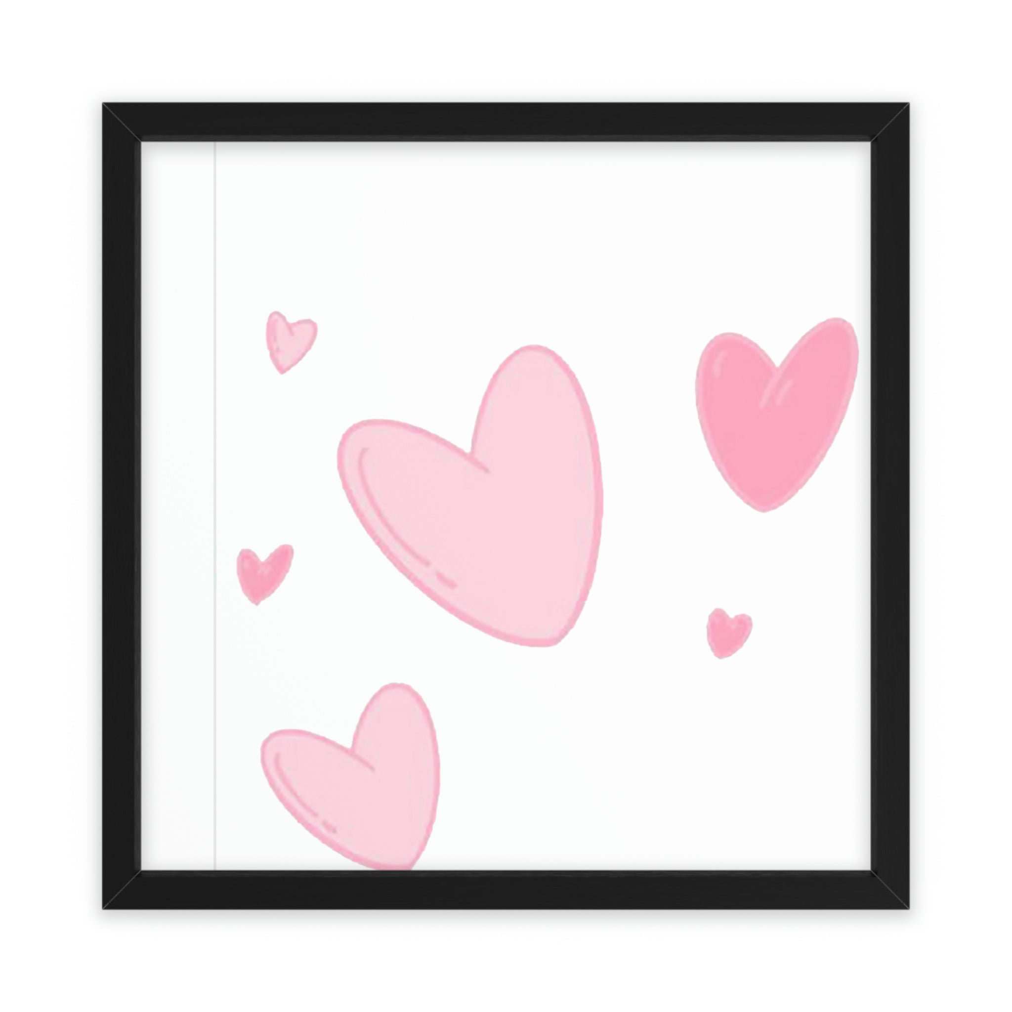The Holiday Aisle® Hearts - Picture Frame Illustration | Wayfair