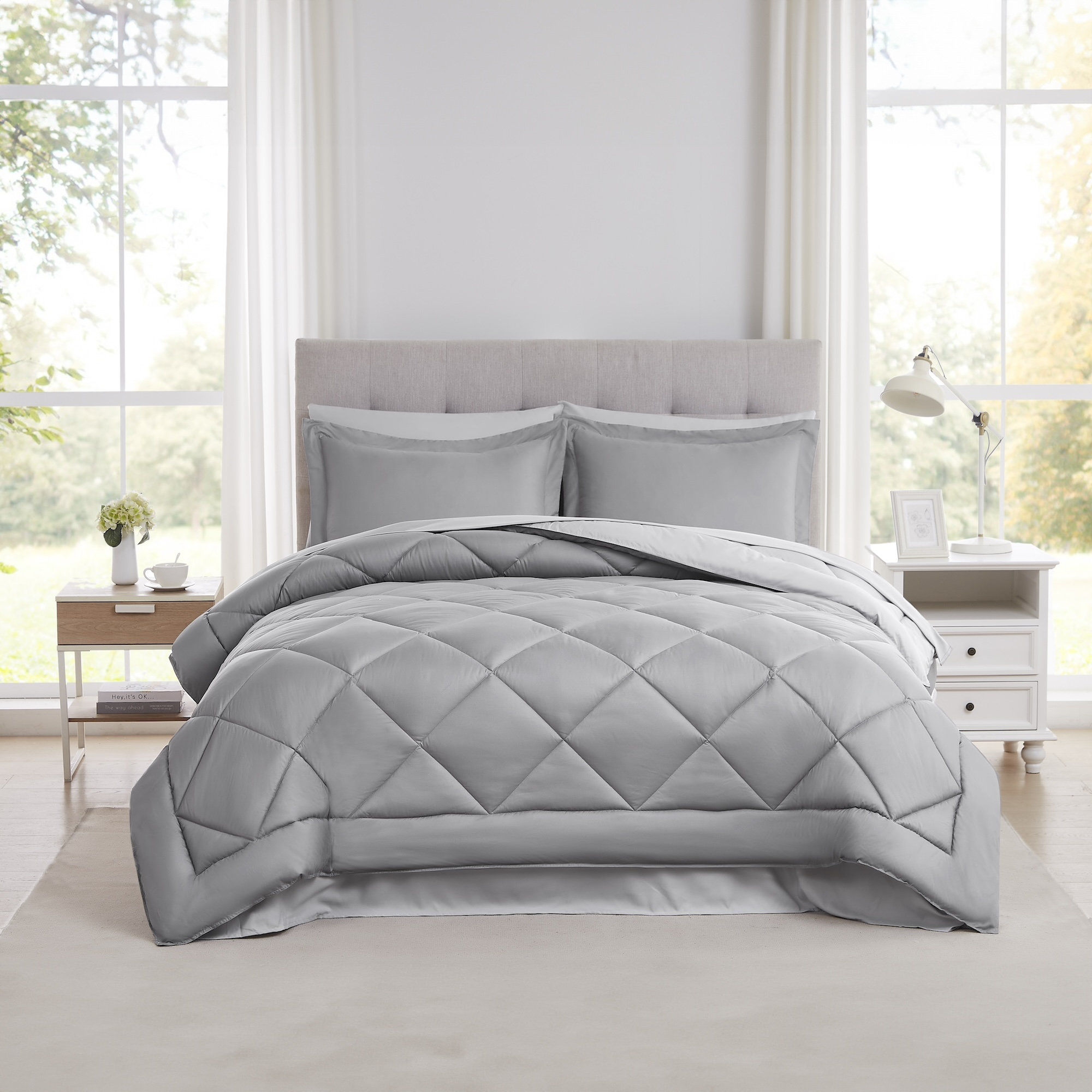 Modern Threads 7-Piece Reversible Comforter Set - Includes Comforter ...