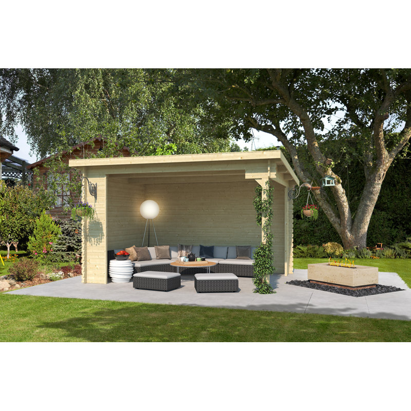 Lasita Maja Lasita Buffalo 380 - 13 x 10 Ft. Pent Roof Undercover ...