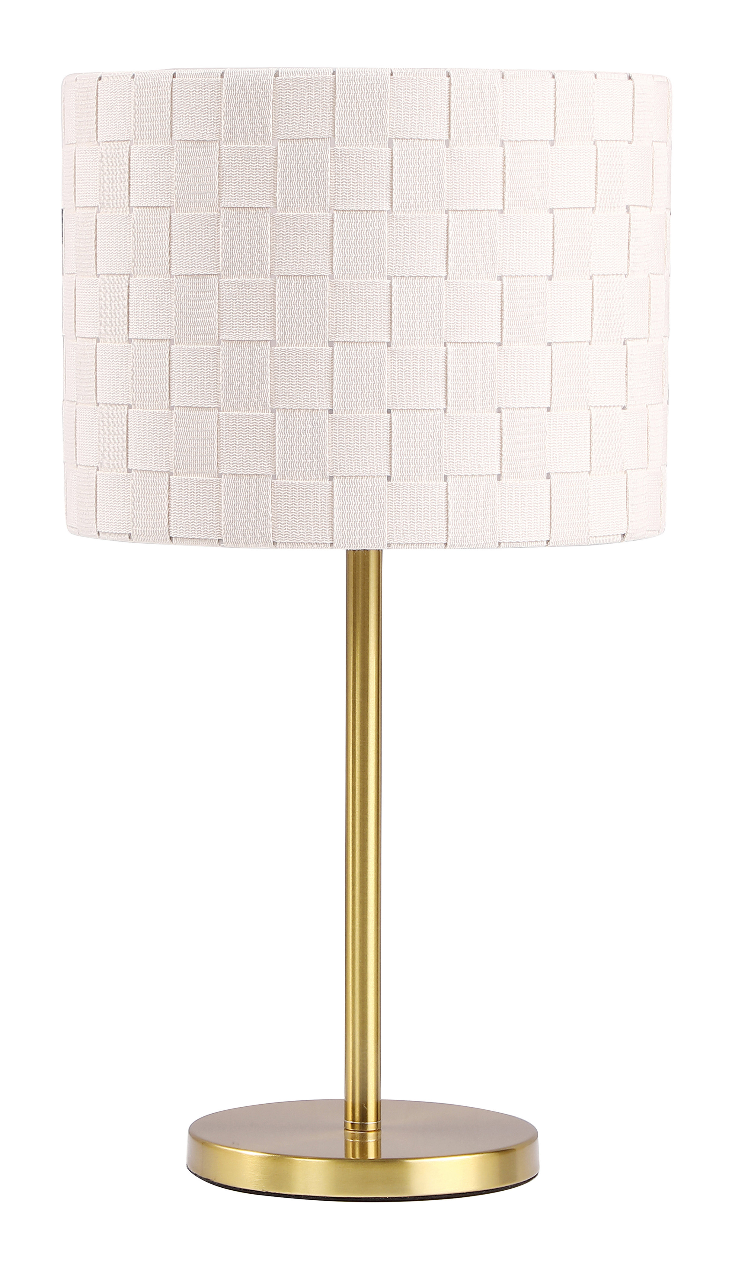 Mercer41 Bender Beige And Gold Drum Shade Table Lamp - Wayfair Canada