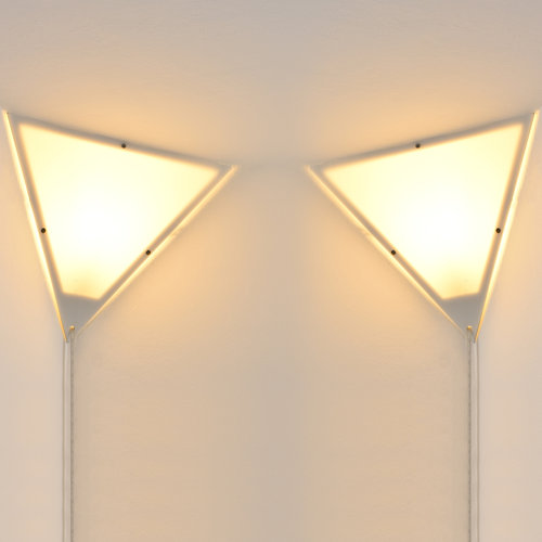 Home Concept Beacon 1 - Light Plug-In White Corner Wall Light - Wayfair ...