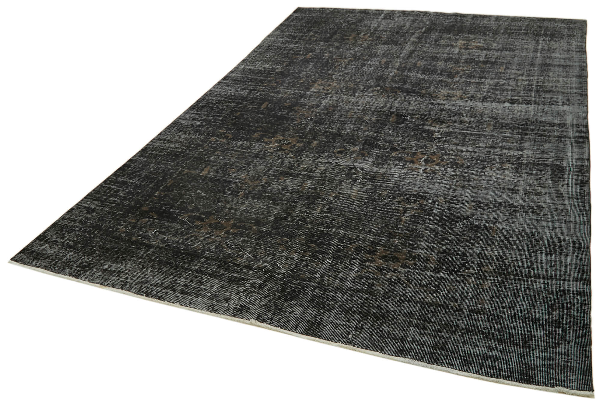 Williston Forge Hui Black Vintage Wool Handmade Area Rug | Wayfair