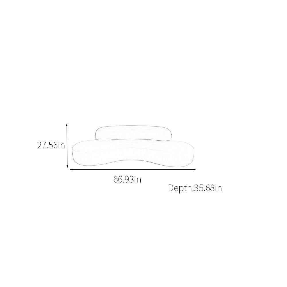 Walkoly Semi-circle light luxury arc sofa | Wayfair