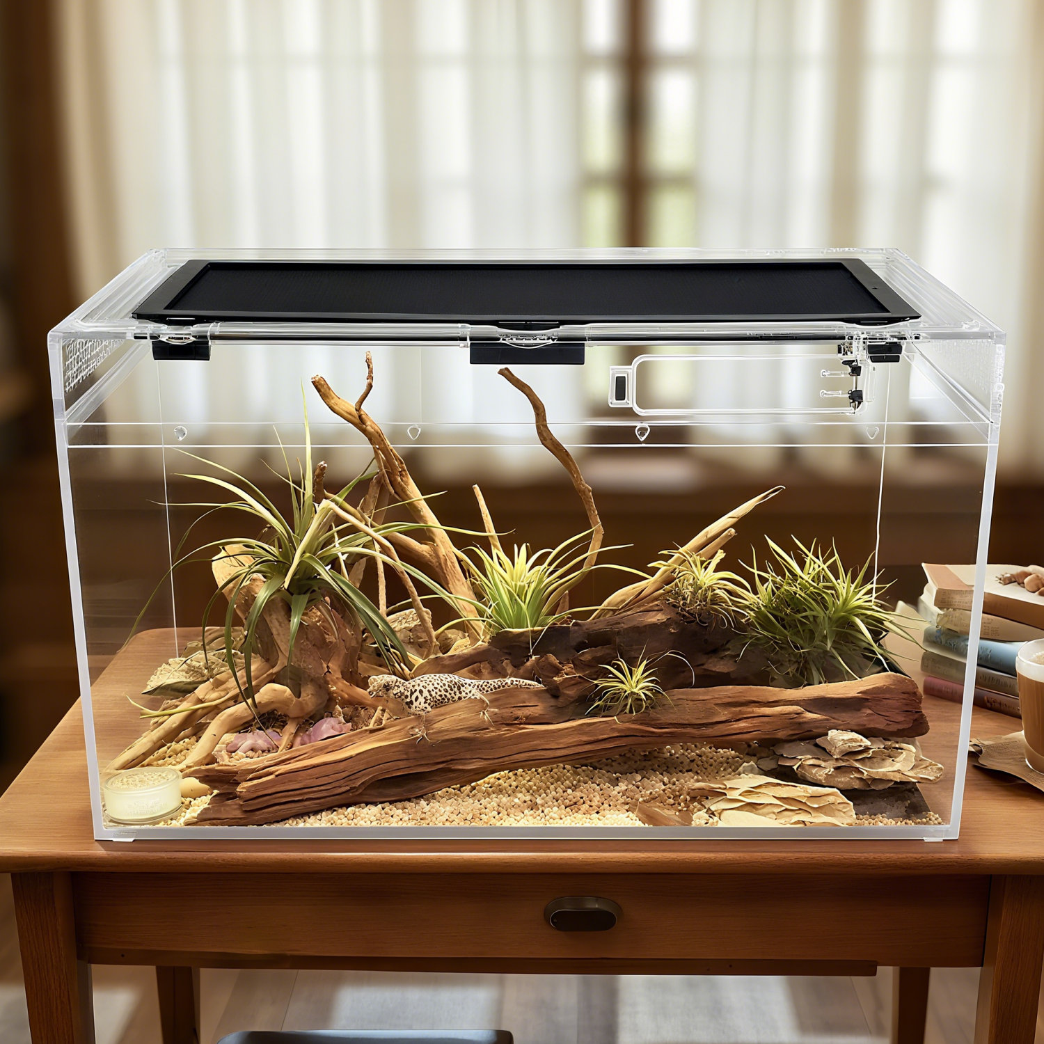 CHAIREZ Full View & Explosion-Proof Reptile Terrarium For Tarantula ...