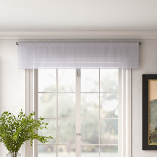 Curtain Striped Valances & Kitchen Curtains You'll Love | Wayfair