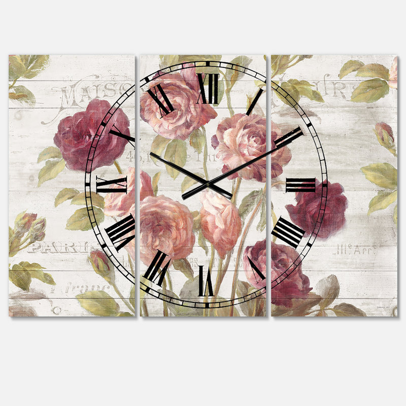 The Twillery Co.® Swigart Oversized Farmhouse French Roses I Cottage 3 ...