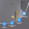 Luxier Single-Handle 3-Spray 24 in. Wall Bar Shower Faucet Kit with ...