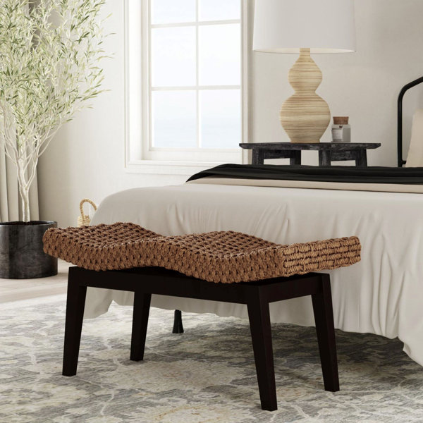 Bay Isle Home™ Kroh Woven Wicker Bench & Reviews | Wayfair