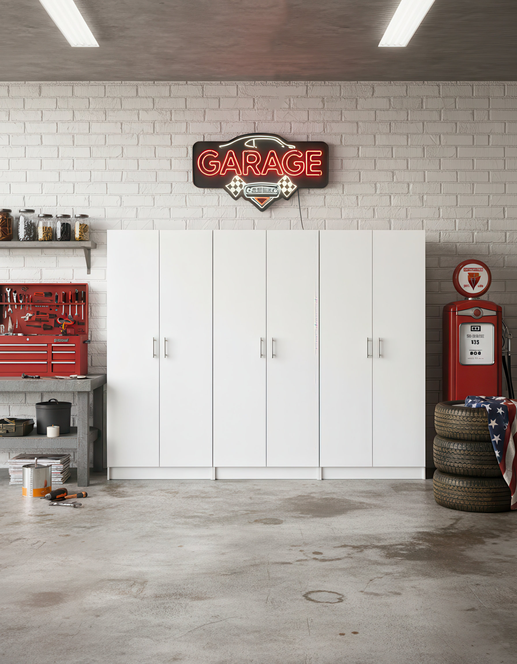 Latitude Run® Modex Multi-Purpose Utility Storage Cabinet (3-Piece Set ...