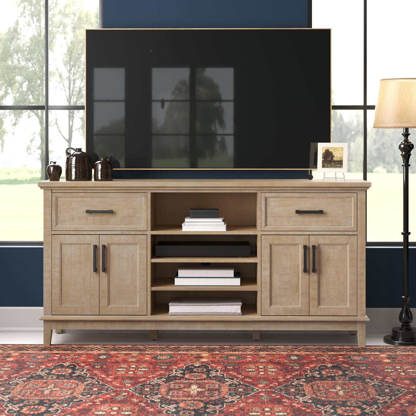 Lark Manor Aivah 72" Media Console & Reviews | Wayfair