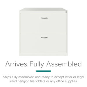 Inbox Zero 30'' Wide 2 -Drawer Steel File Cabinet & Reviews | Wayfair