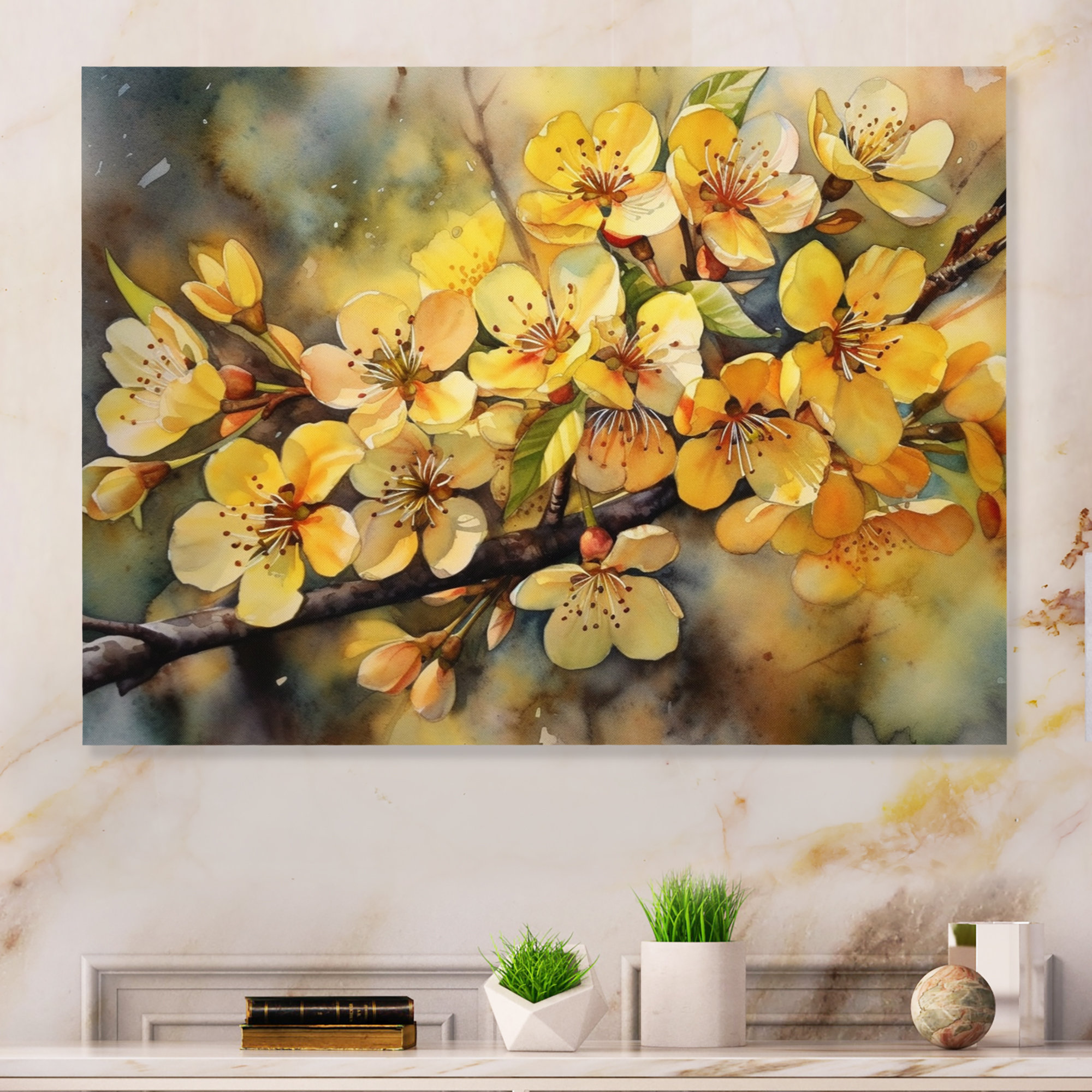Latitude Run® Yellow Green Apple Tree Melody - Apple Tree Metal Wall ...