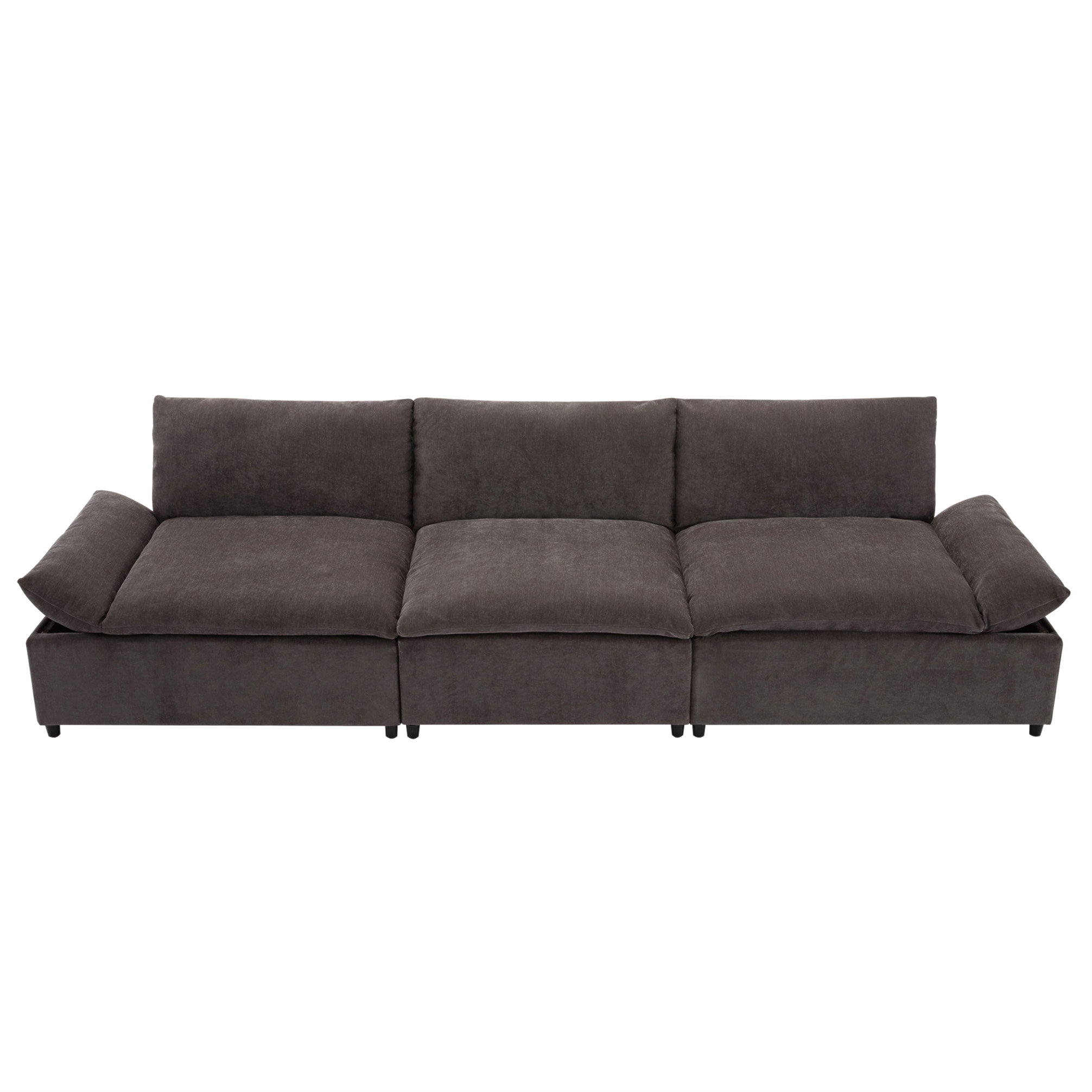 Latitude Run® 119.5'' 3 Seater Sofa With 2 Storage Units | Wayfair