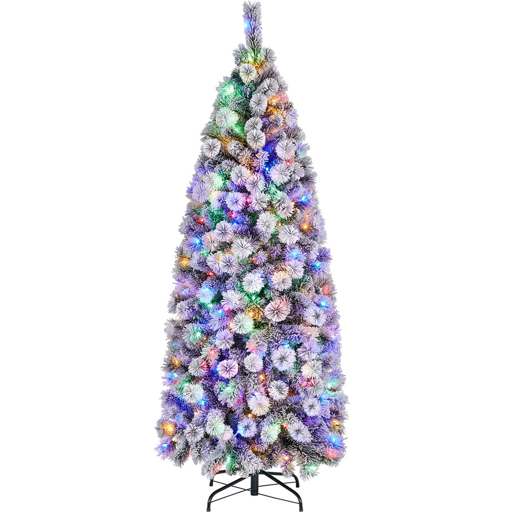 The Holiday Aisle® Illya Lighted Artificial Christmas Tree - Stand ...