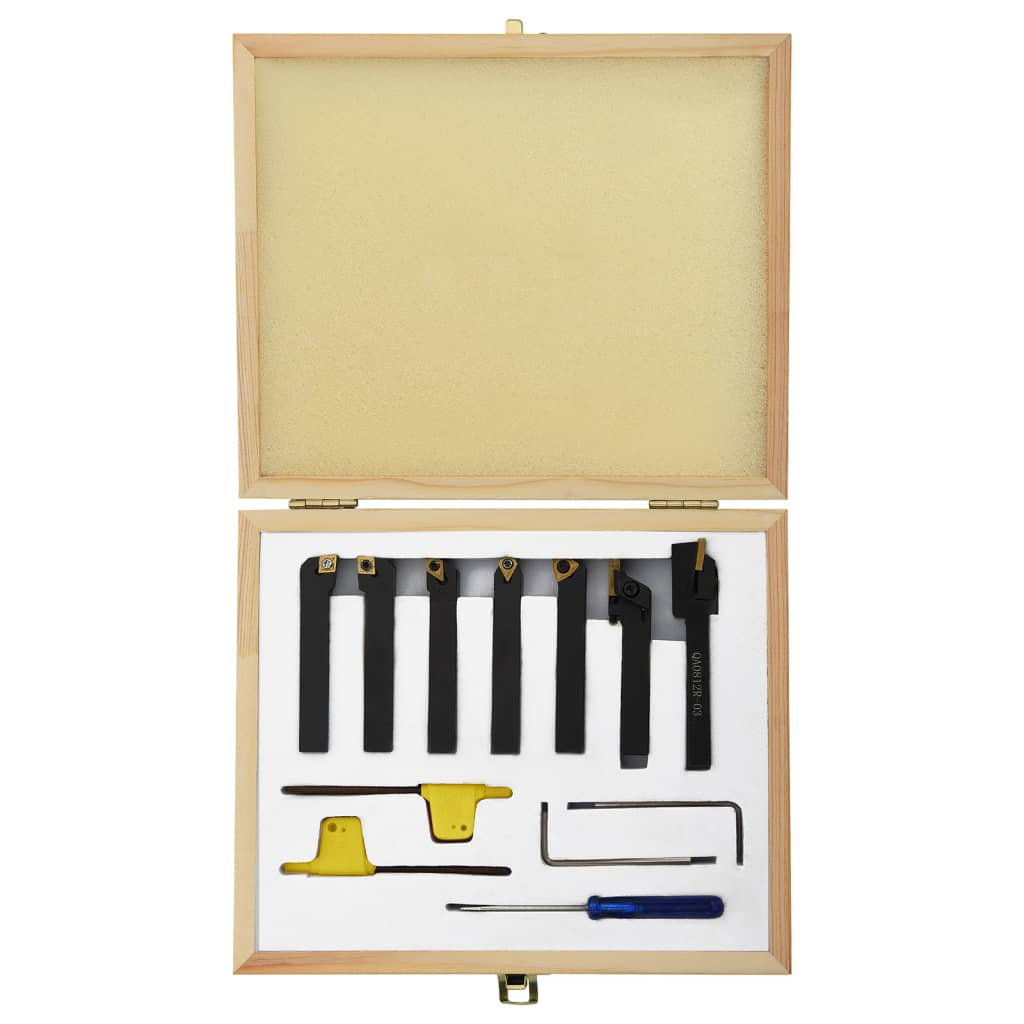 WFX Utility™ Vidaxl 12 Pieces Indexable Turning Tool Set 0.31X0.31" 2. ...