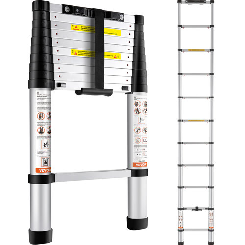 VEVOR Aluminum Folding Extension Ladder | Wayfair